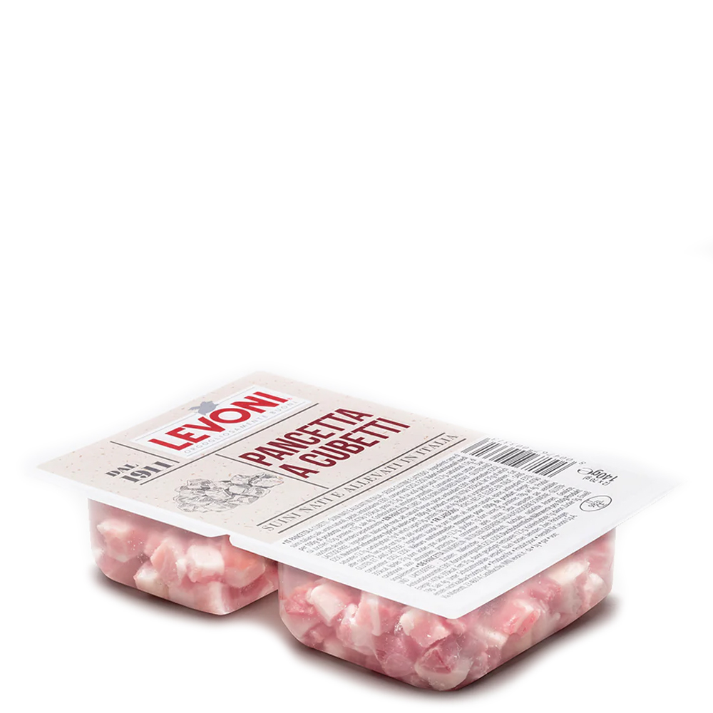 Levoni Pancetta Cubetti | 140 g - van Lemmen pizza
